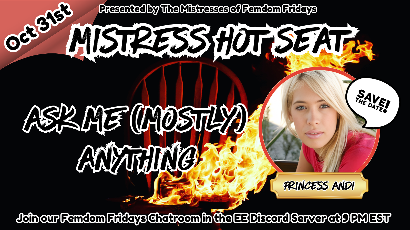 Mistress Hot Seat Andi (1) - Phone Sex Princess Blog with Ms. Andi